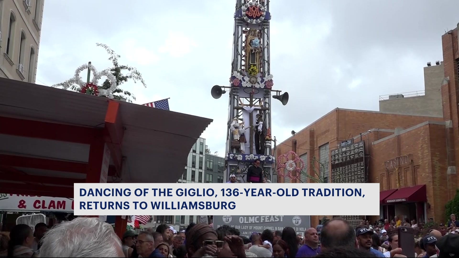News 12 | Brooklyn | The Dancing Of The Giglio Williamsburg Celebrates ...