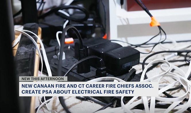 New Canaan Fire Department creates statewide PSA on electrical fire safety