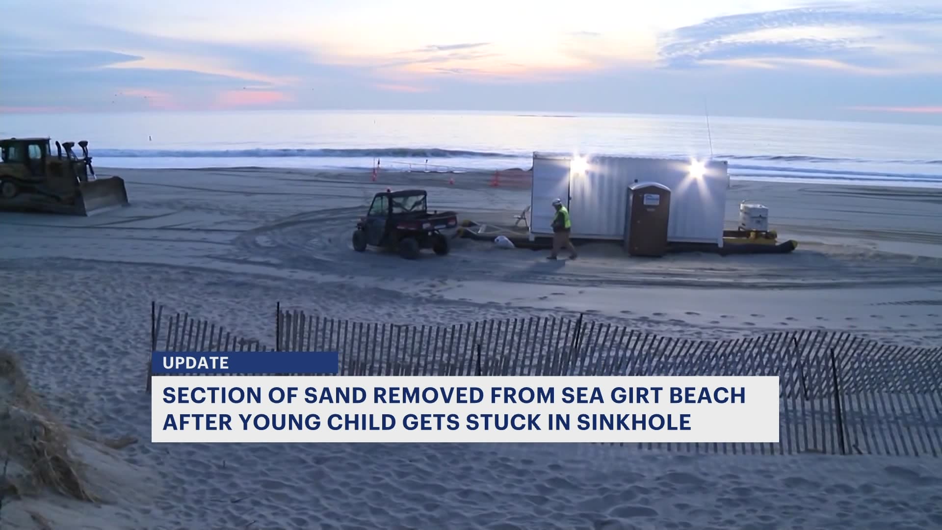 Changes underway at Sea Girt beach where toddler got trapped in sand