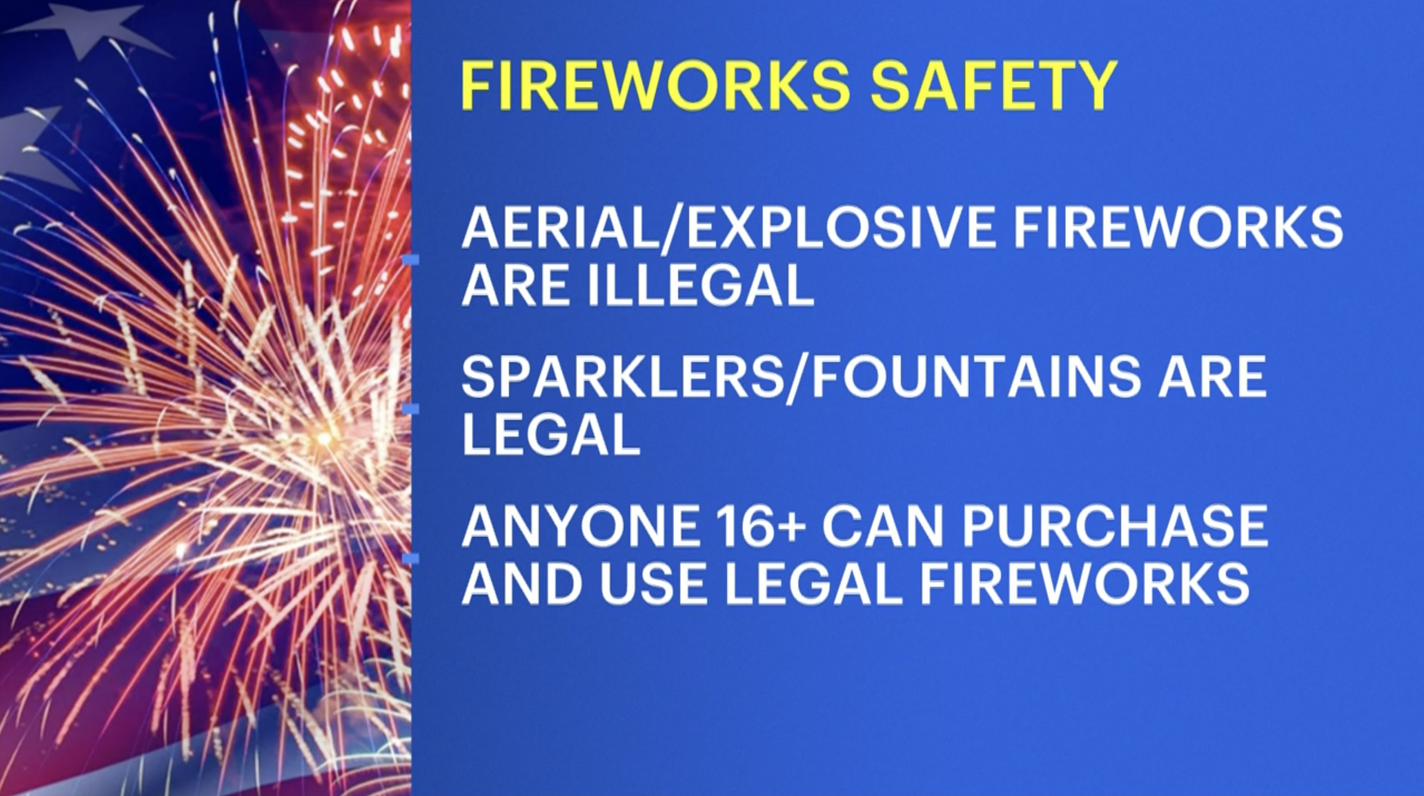 Local first responders warn of dangers of setting off fireworks ahead ...