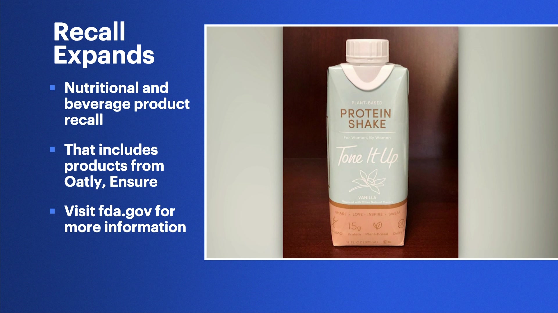 Lyons Magnus’ expands voluntary recall of nutritional beverages due to ...
