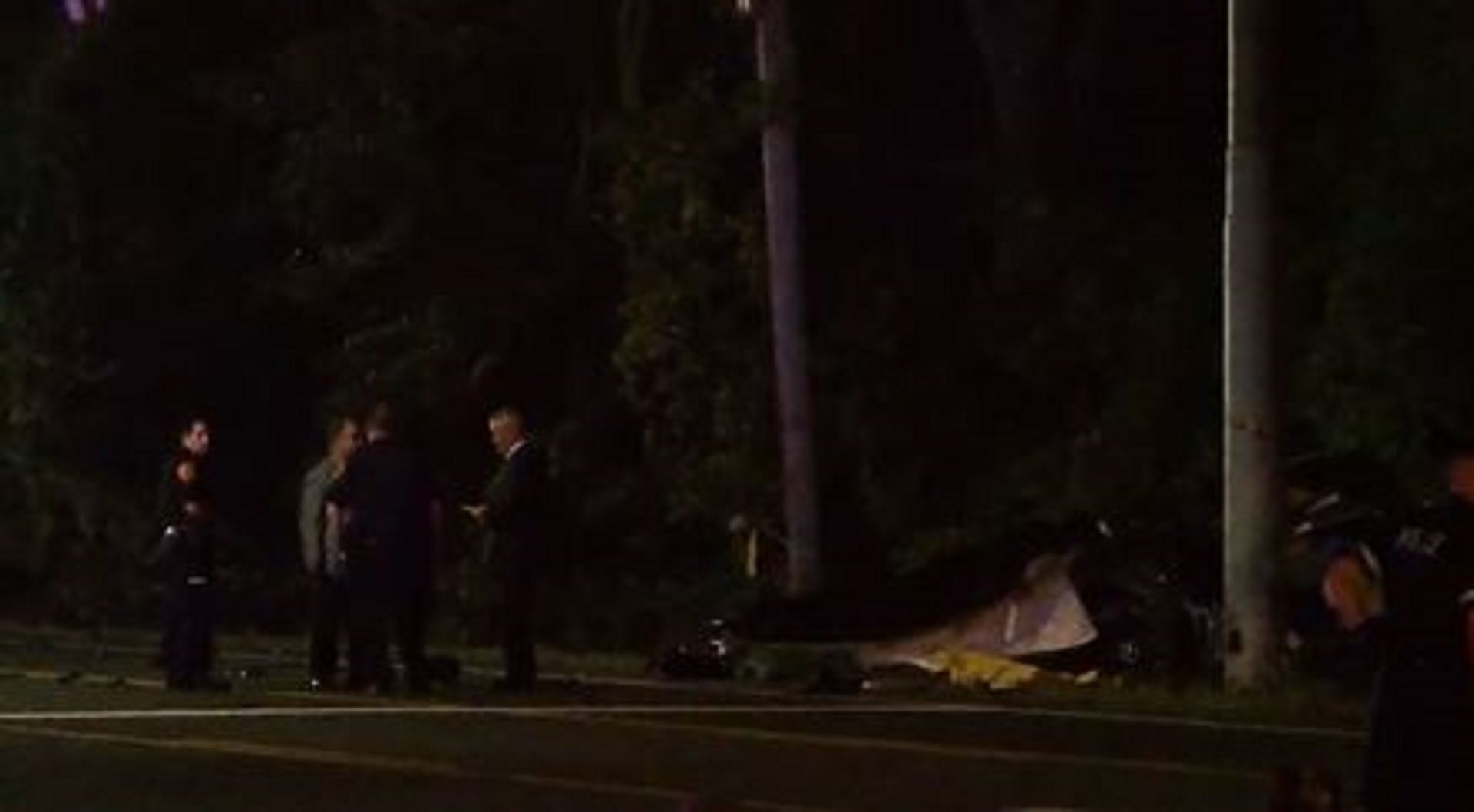 Police 3 Men Killed After Car Slams Into Utility Pole In Brookhaven