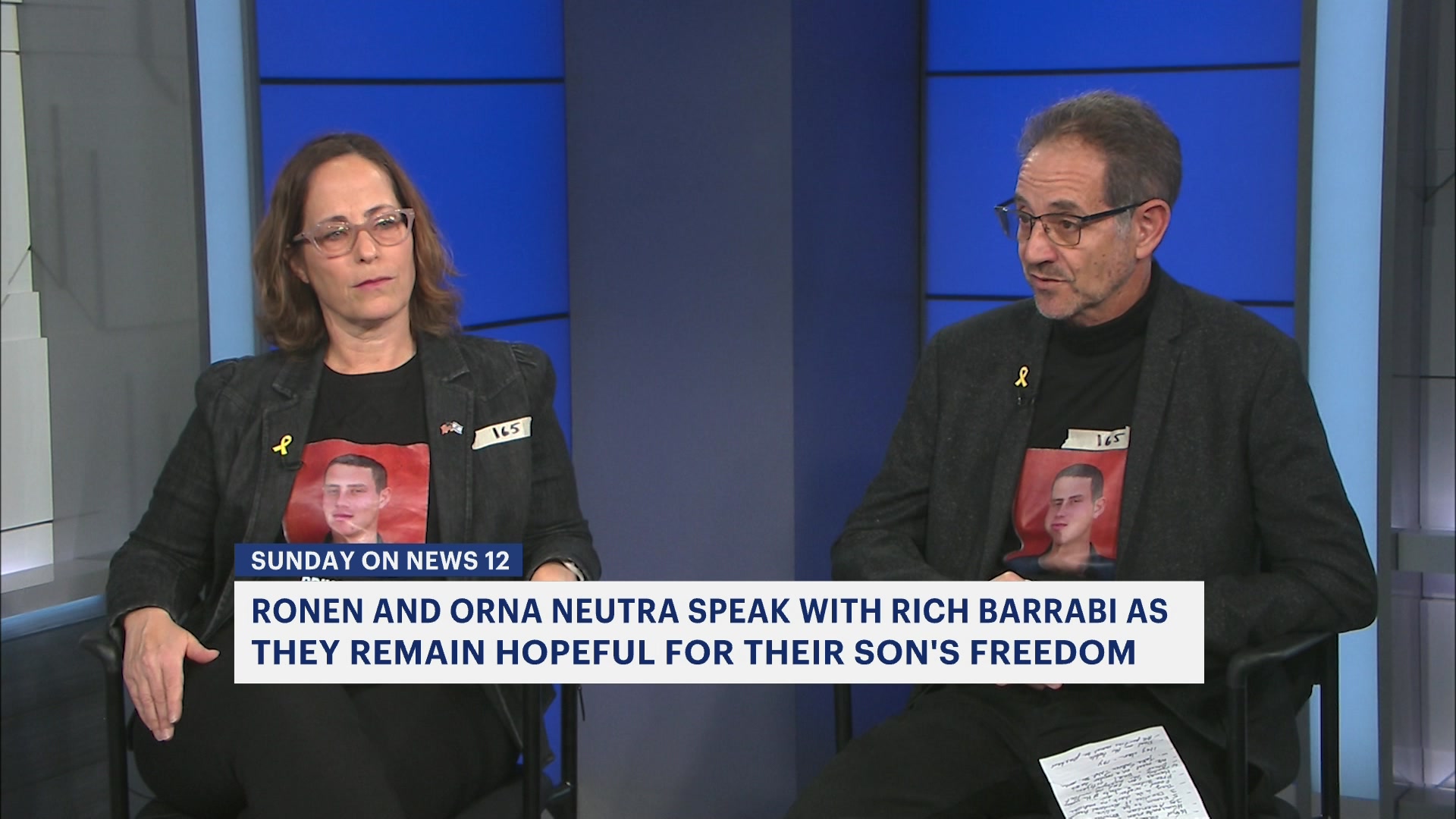 Ronen and Orna Neutra speak with News 12 as they remain hopeful for ...