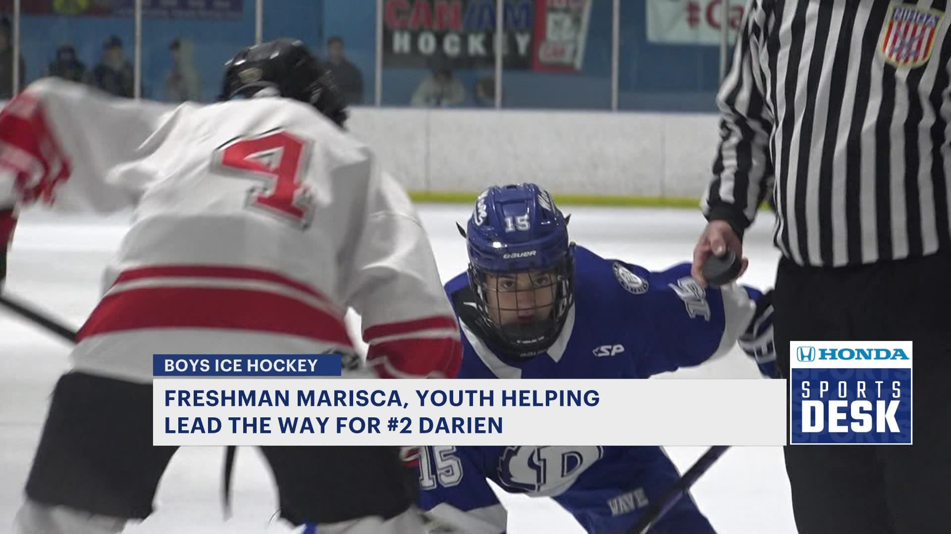 Fresh faces help lead the way for Darien boys ice hockey