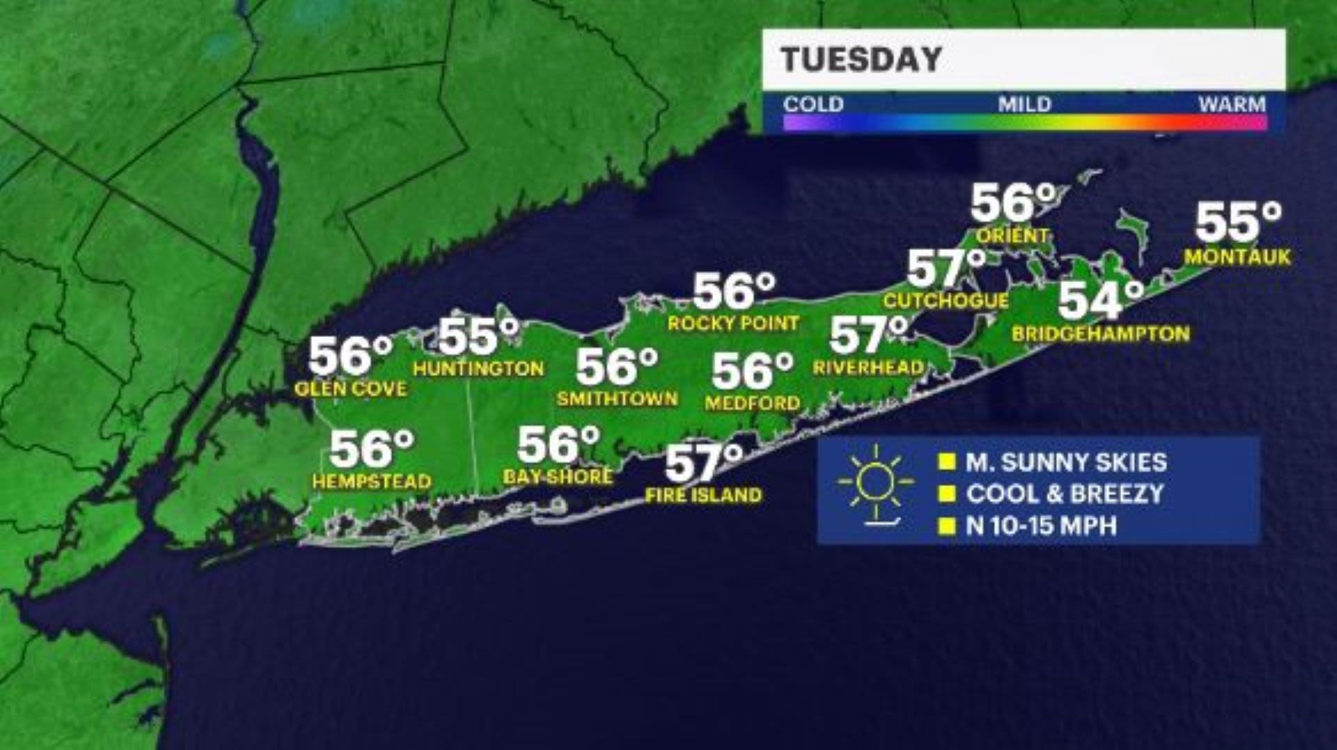 Temps to drop Tuesday, more seasonable temps for rest of the workweek