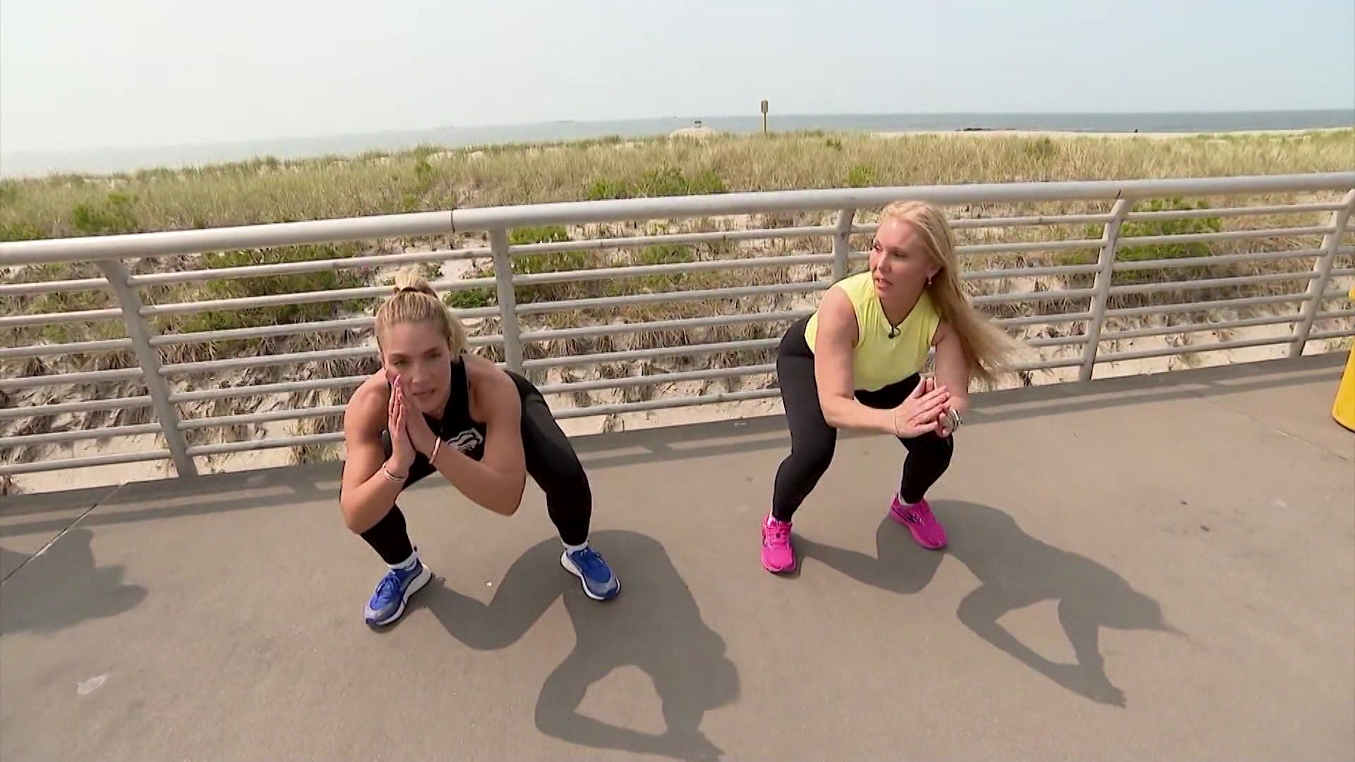 News 12 | Long Island | Fitness in Four Minutes: HITT workout at the beach