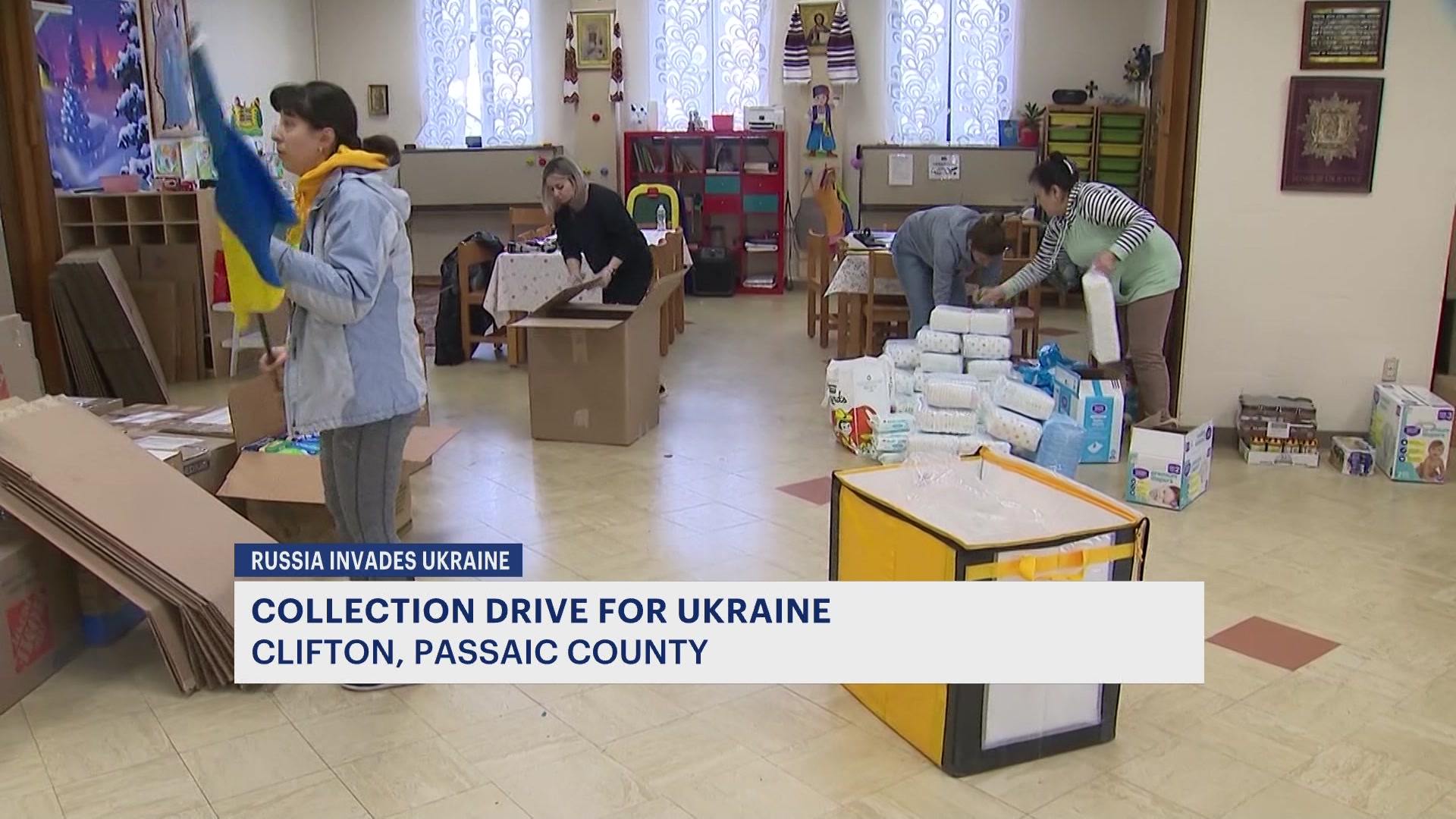 News 12 | New Jersey | Clifton Ukrainian Orthodox Church Holds Donation ...