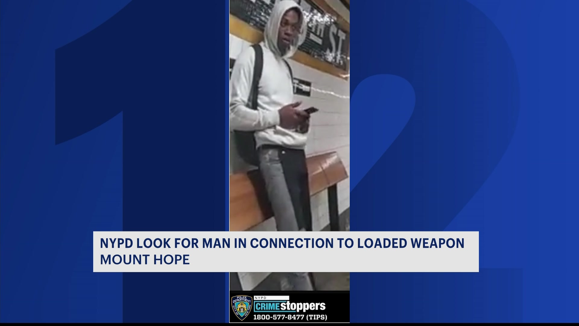 NYPD: Man sought following discovery of loaded firearm at Mount Hope ...
