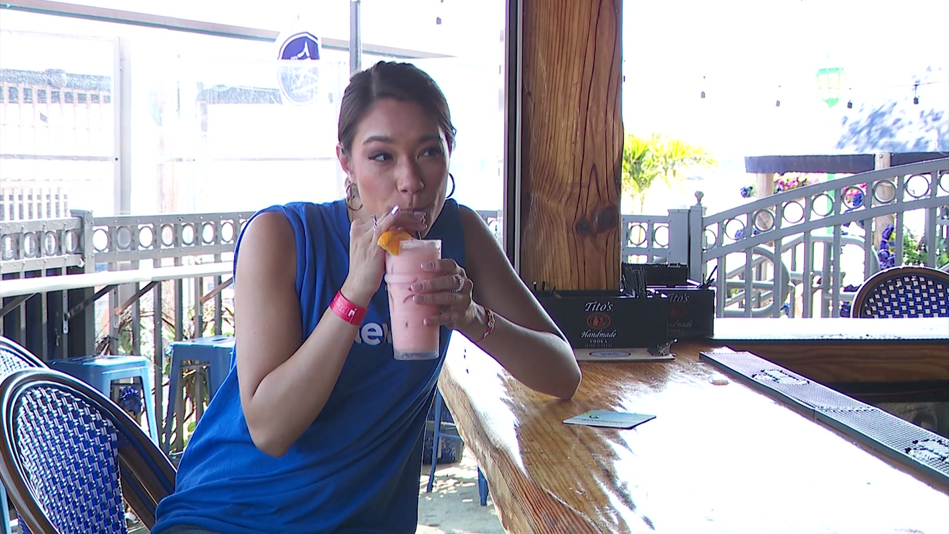 Take a vacation to the tropics at Tiki Beach in Rye’s Playland Park