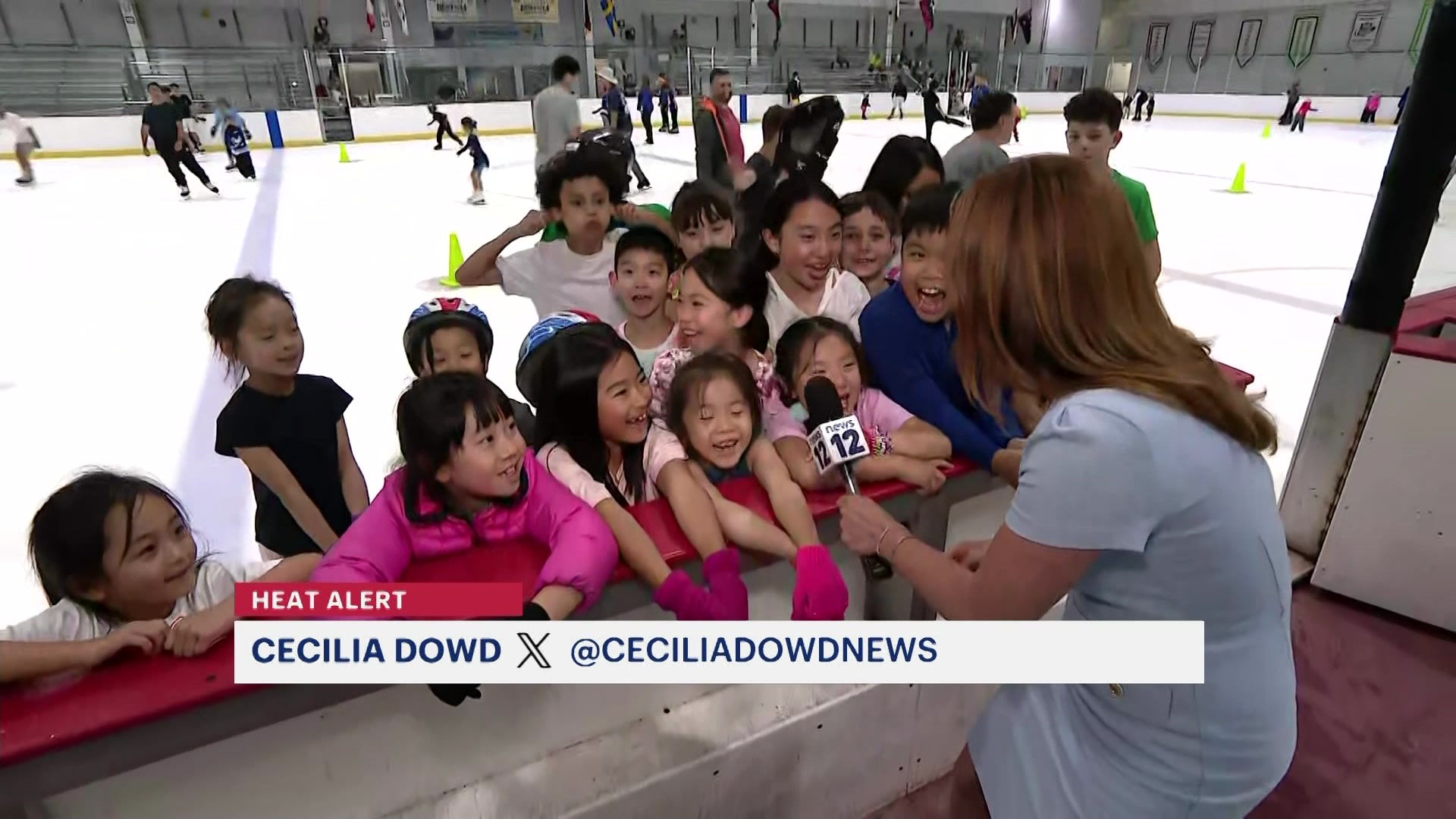 Long Islanders head to Bethpage ice skating rink to avoid hot temps