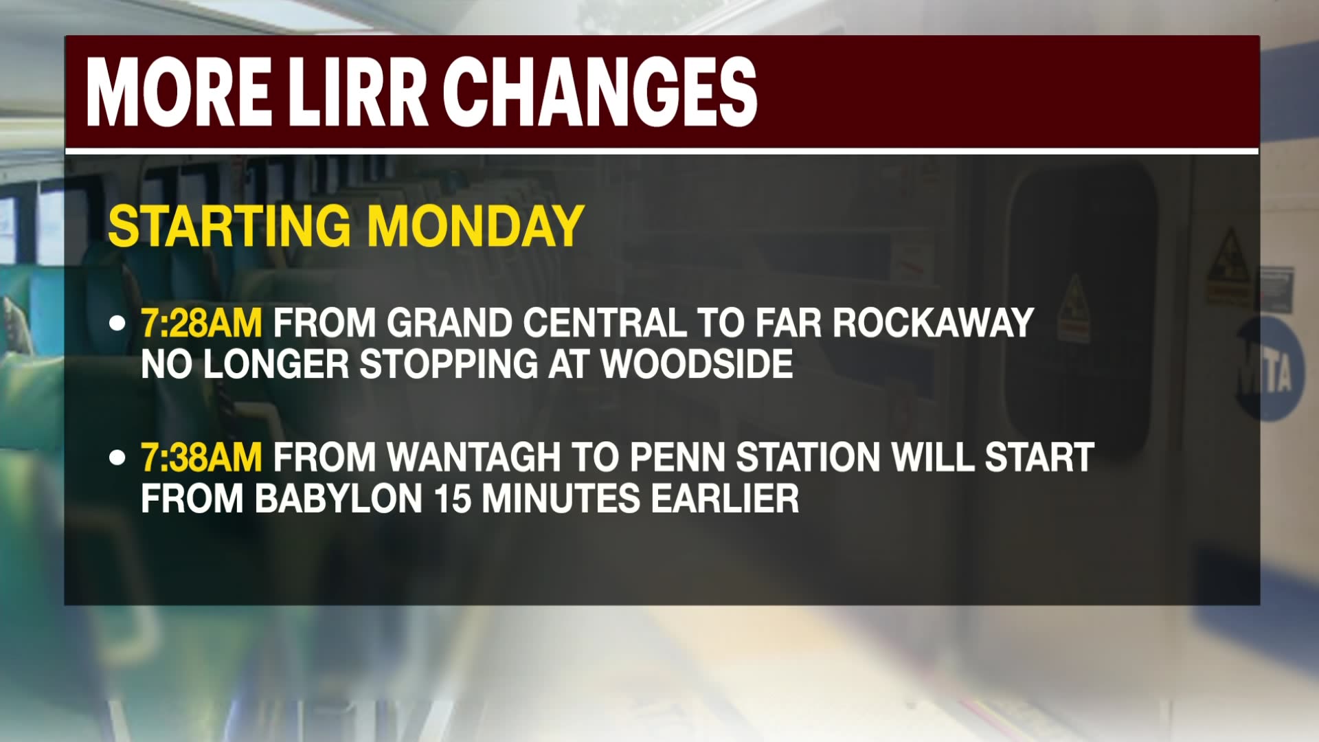 More minor changes coming to LIRR schedule next week following Grand ...