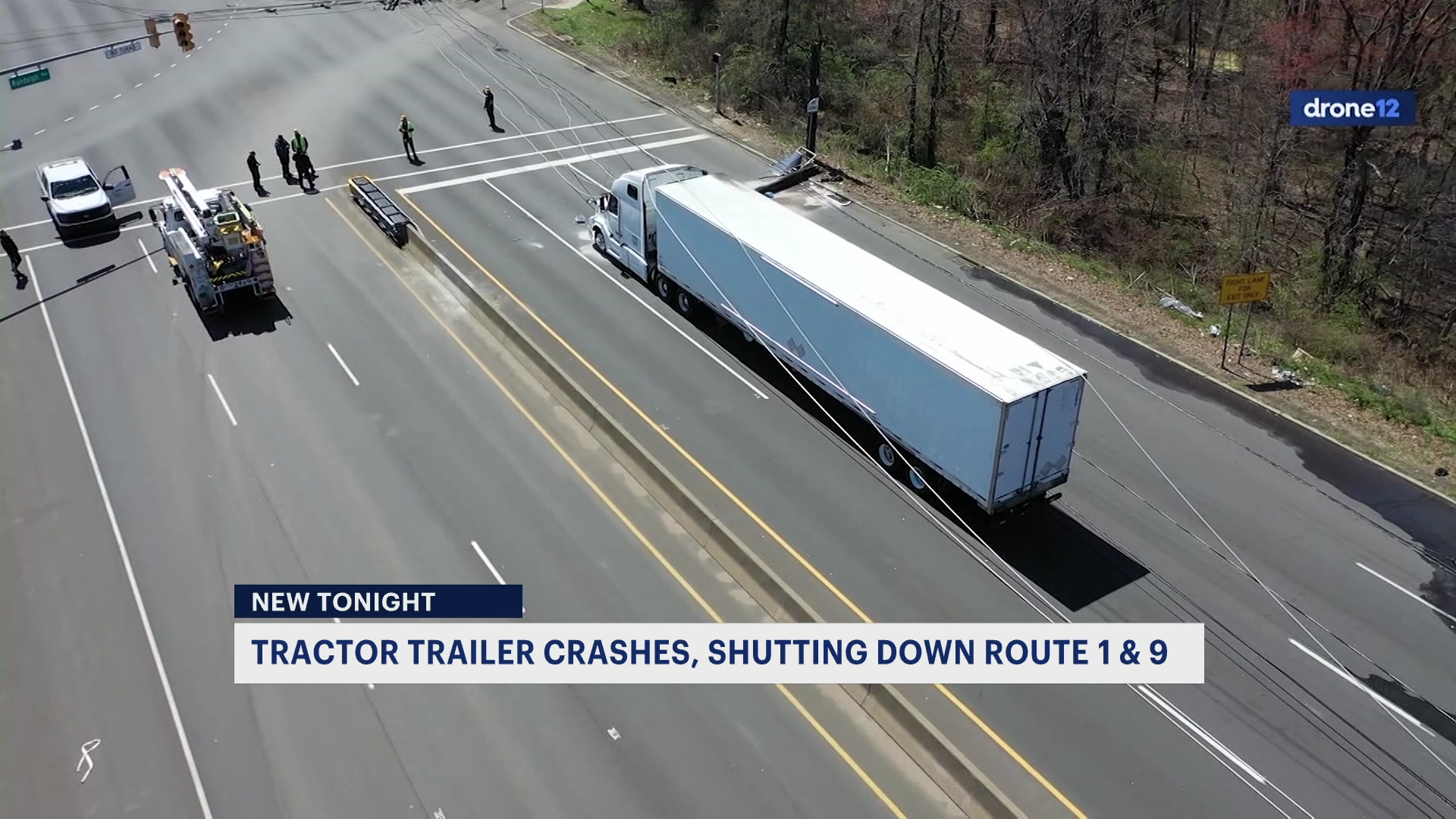 News 12 | New York | DOT: Tractor-trailer crash closes parts of Route 1 ...