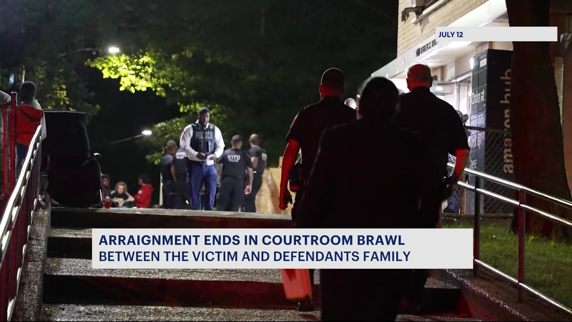 Victim and defendants family go face-to-face in court room brawl at ...