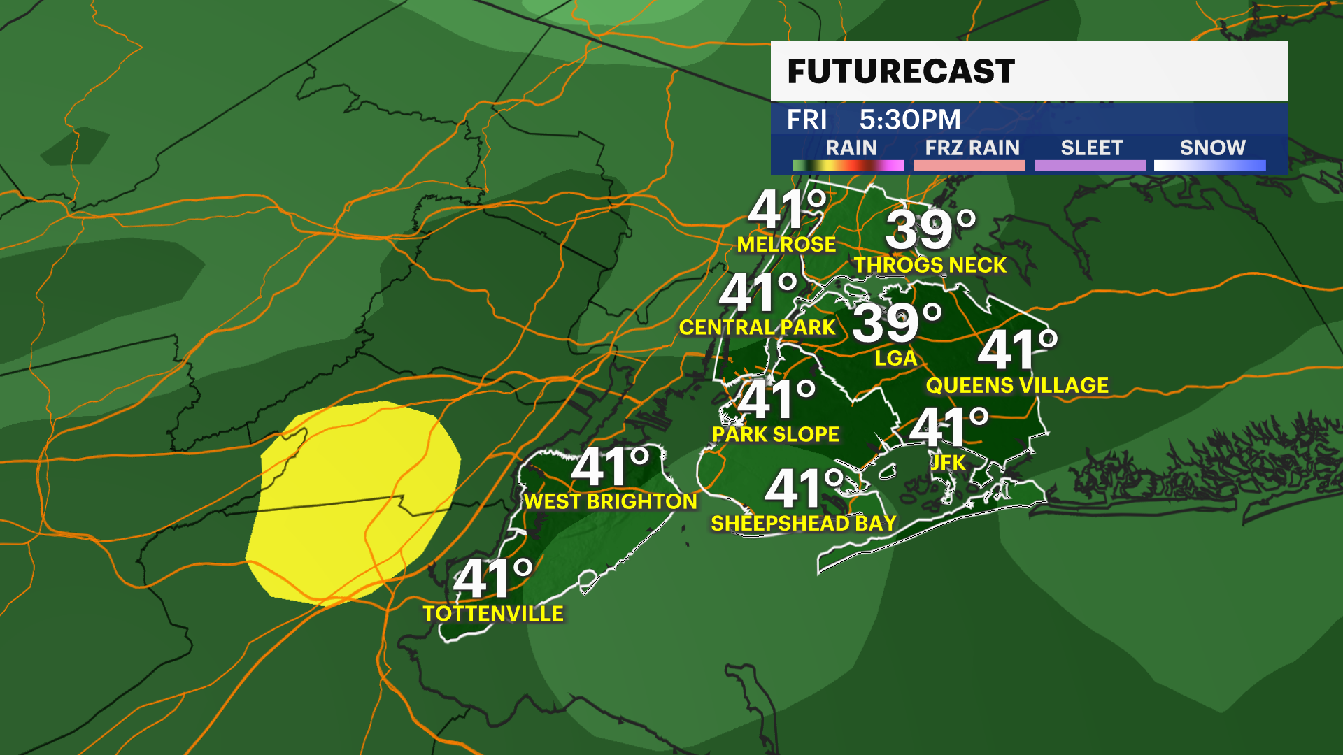 STORM WATCH: Cloudy and chilly with some rain showers in Brooklyn