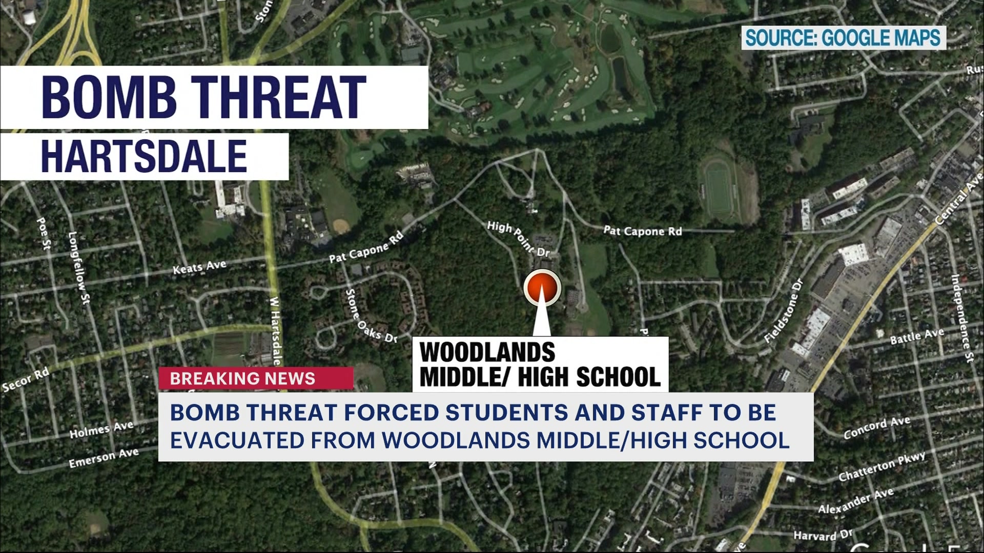 Bomb threat forces evacuation at Greenburgh school