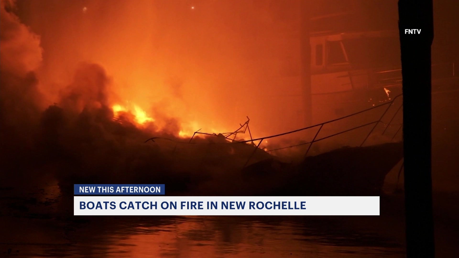 Fire at New Rochelle marina damages at least 5 boats