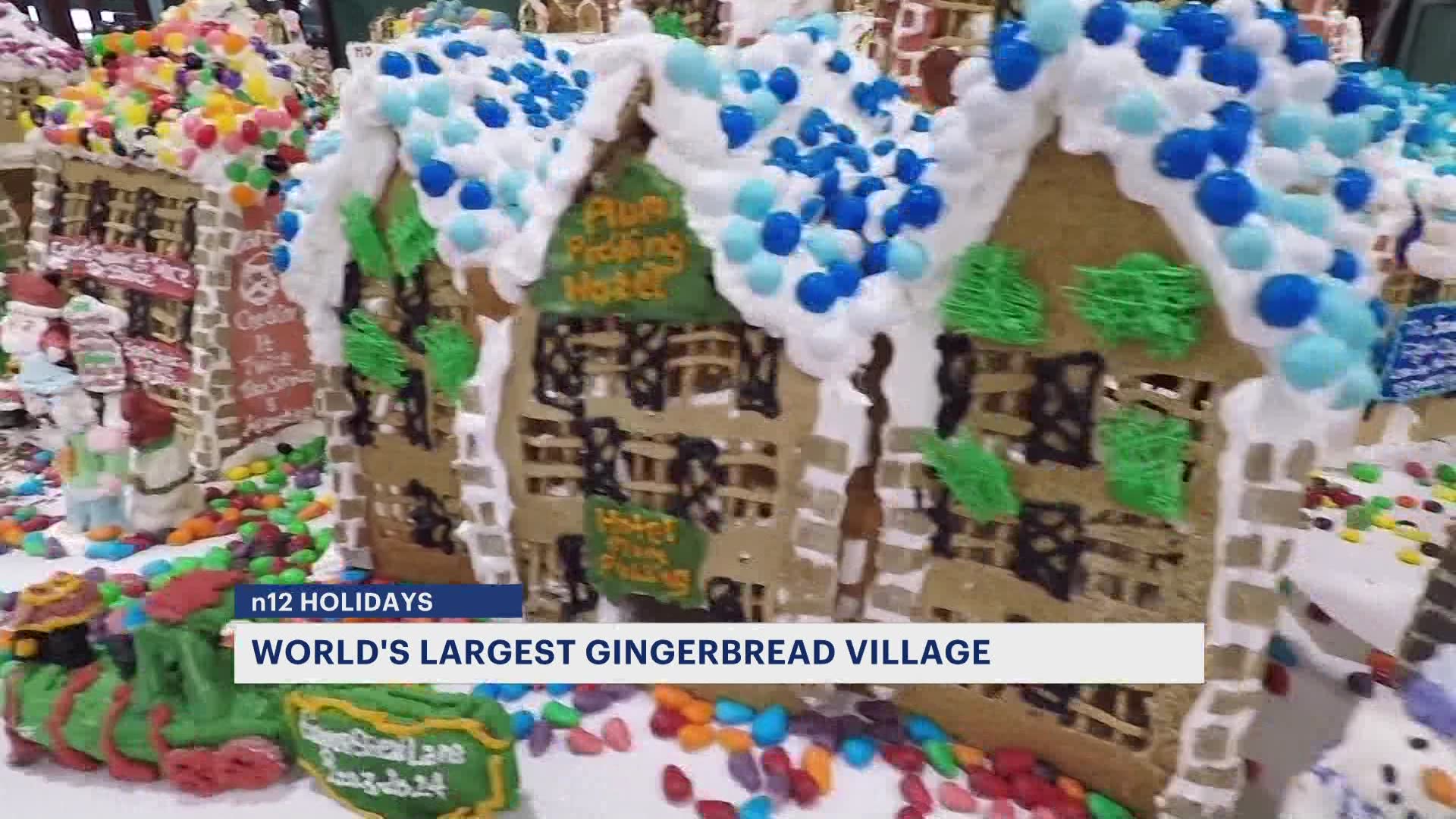 World's largest edible gingerbread village on display