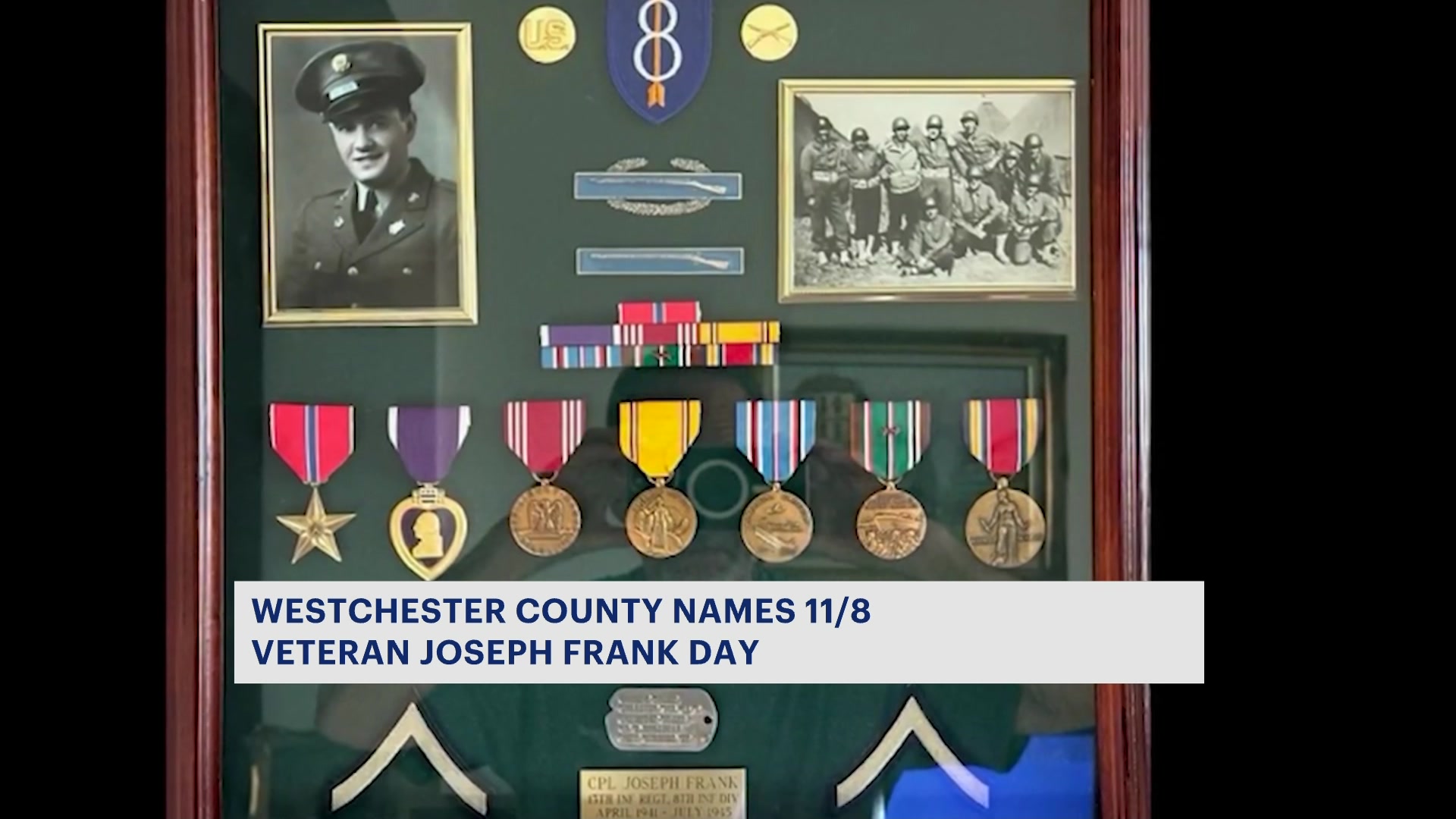Latimer names Nov. 8 Veteran Joseph Frank Day in honor of Westchester's ...
