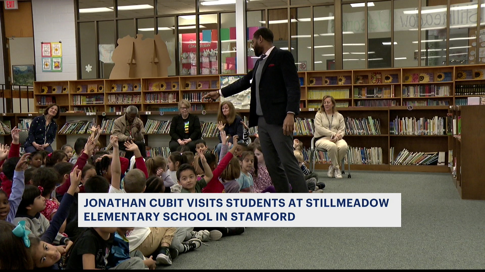 Storm Watch Team Meteorologist Jonathan Cubit visits kindergarteners at ...