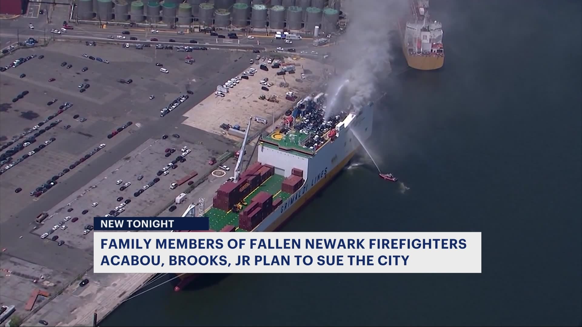 Families of Newark firefighters killed in cargo ship fire announce ...