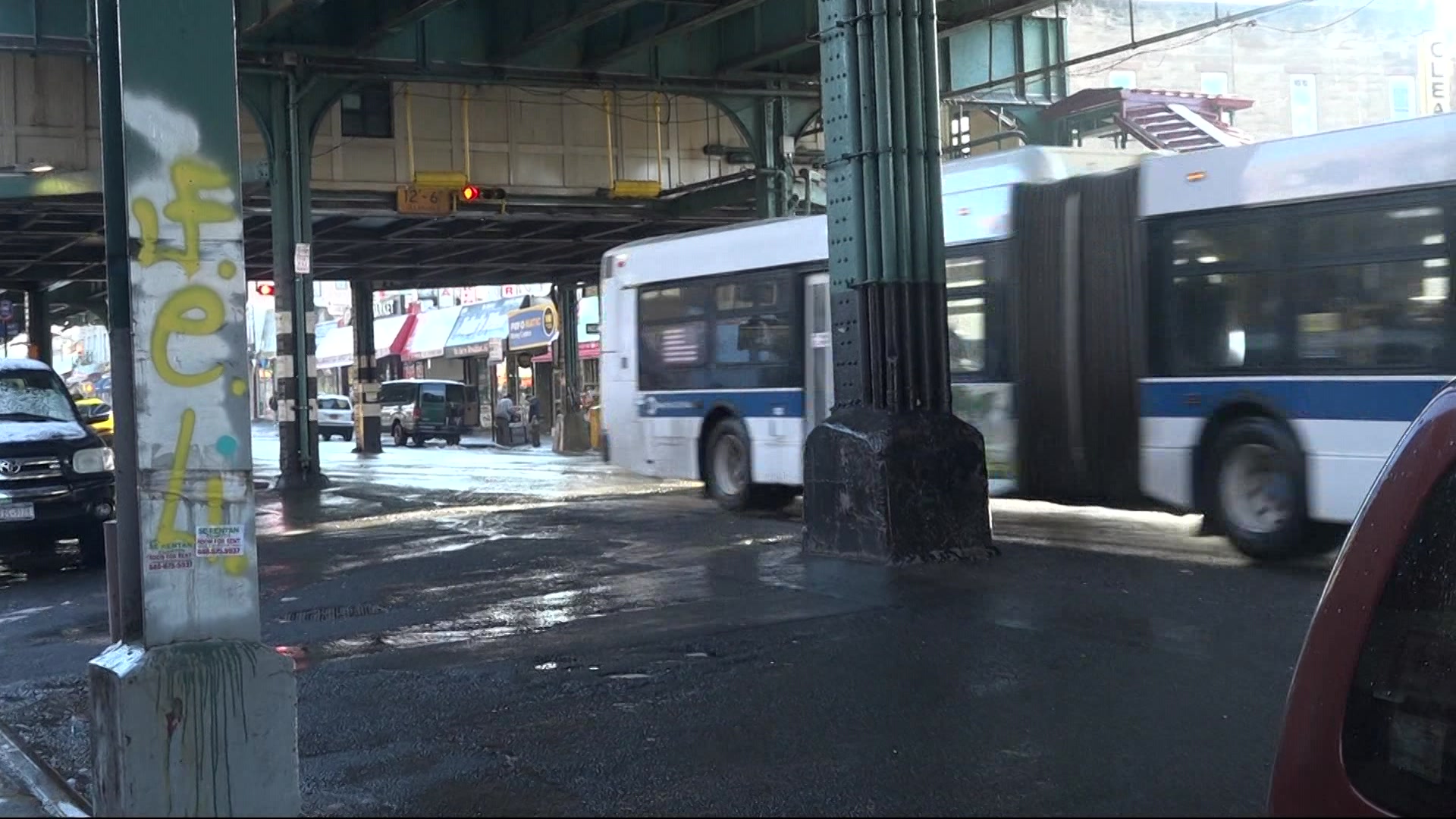 Police: 2 people on scooters collide with MTA bus, 1 person in critical ...