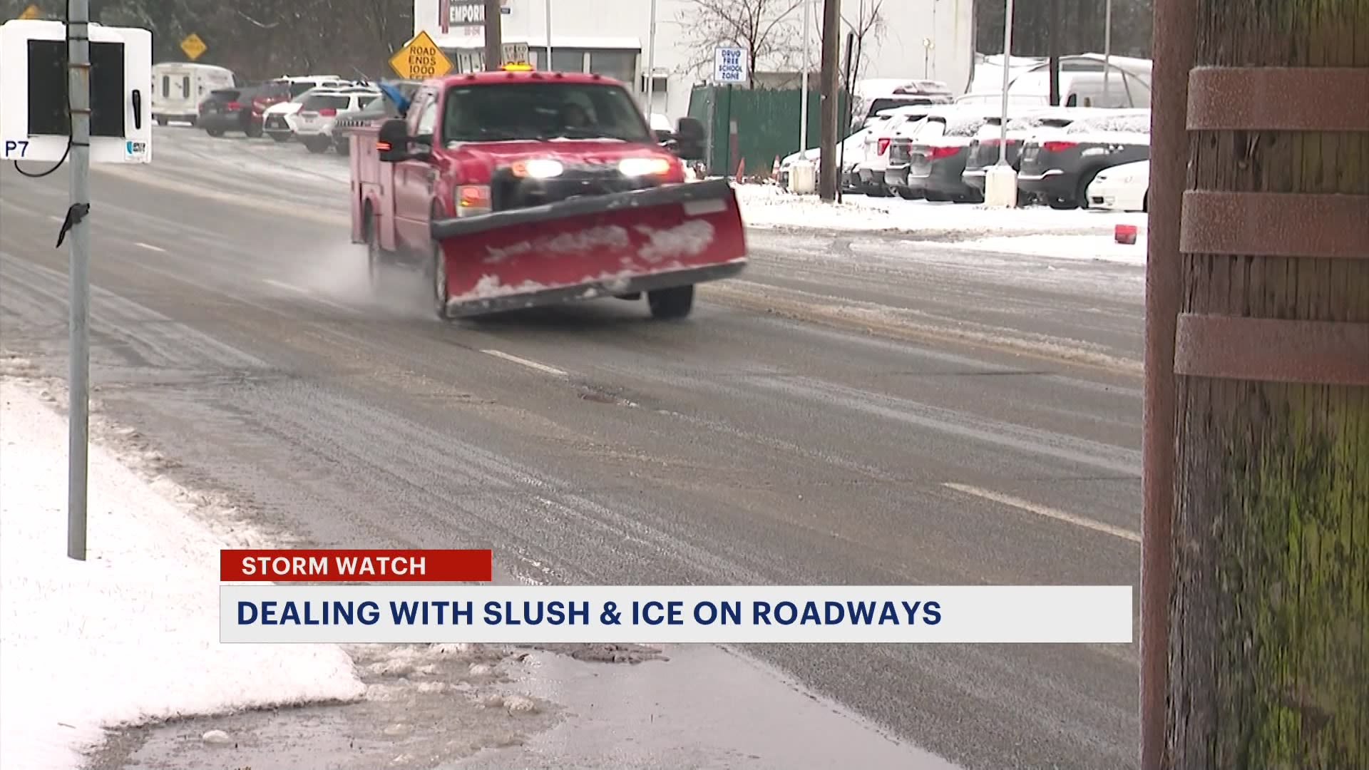Winter storm road conditions slow drivers along NJ roads and parkways