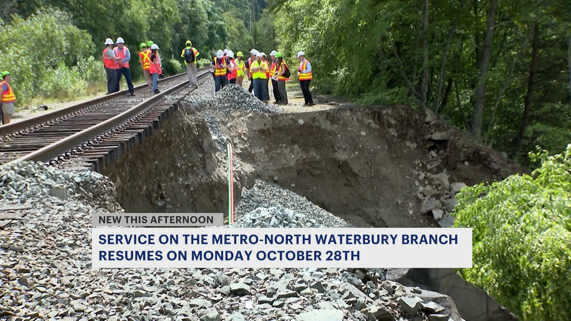 News 12 | Connecticut | Train service on Metro-North Waterbury line ...