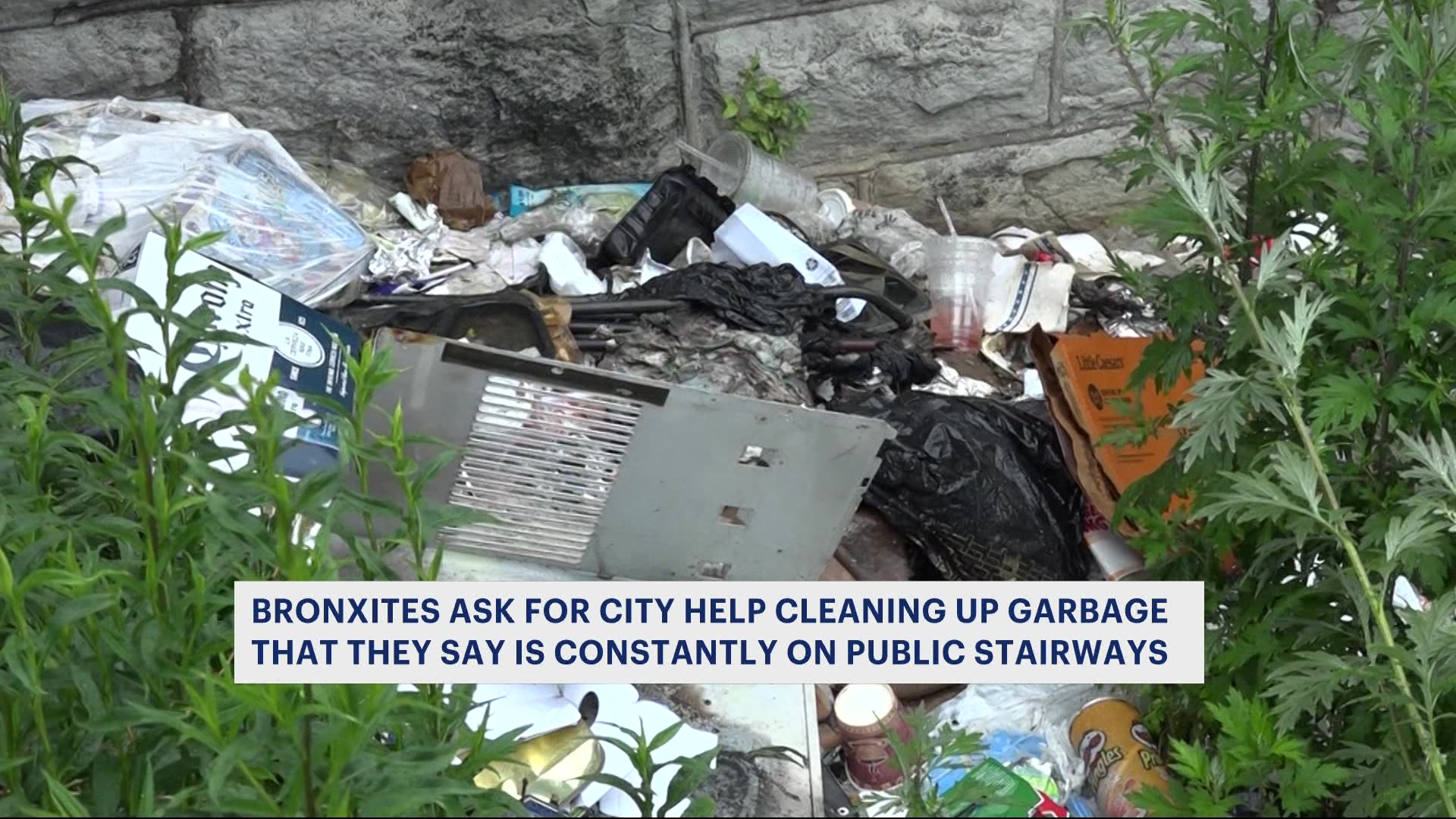 Bronx residents ask for city help cleaning up trash-covered streets