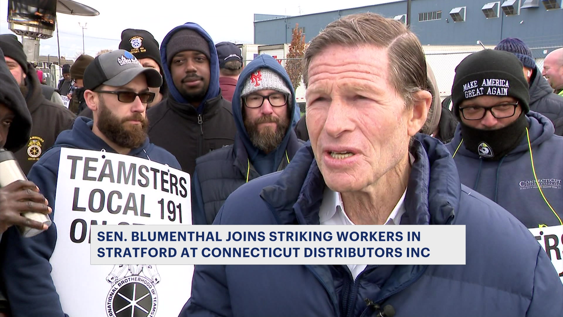 Teamsters on strike at Stratford's Connecticut Distributors Inc.