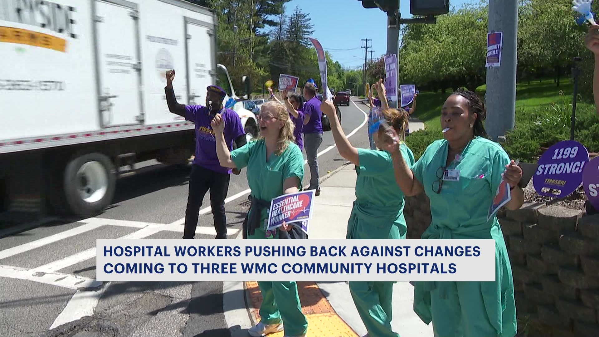 Hospital workers picket over Westchester Medical Center Health Network ...