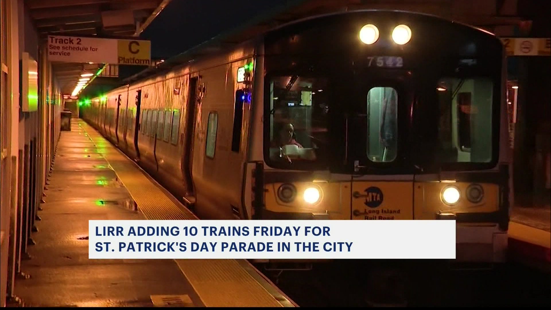 LIRR to add 10 trains for St. Patrick's Day Parade in New York City
