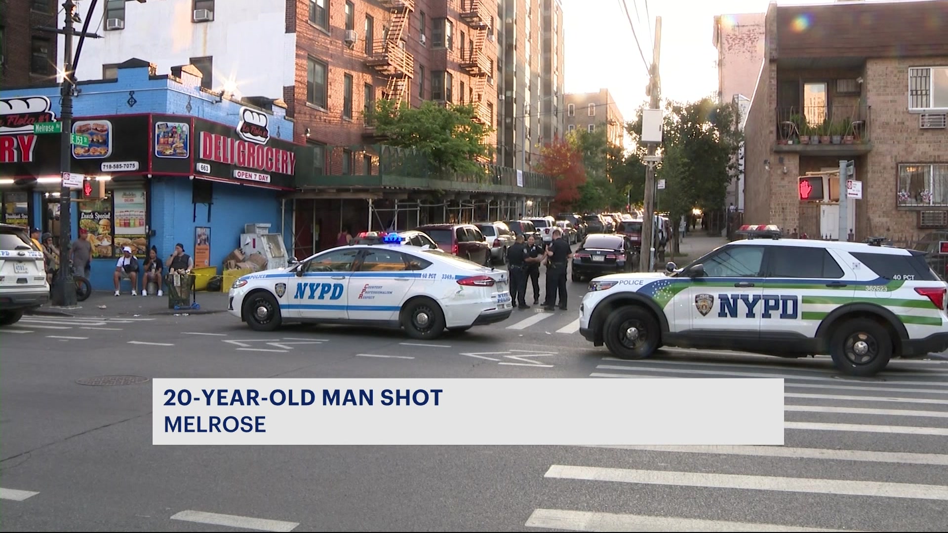 News 12 | The Bronx | NYPD: 20-year-old man shot outside of Melrose bodega