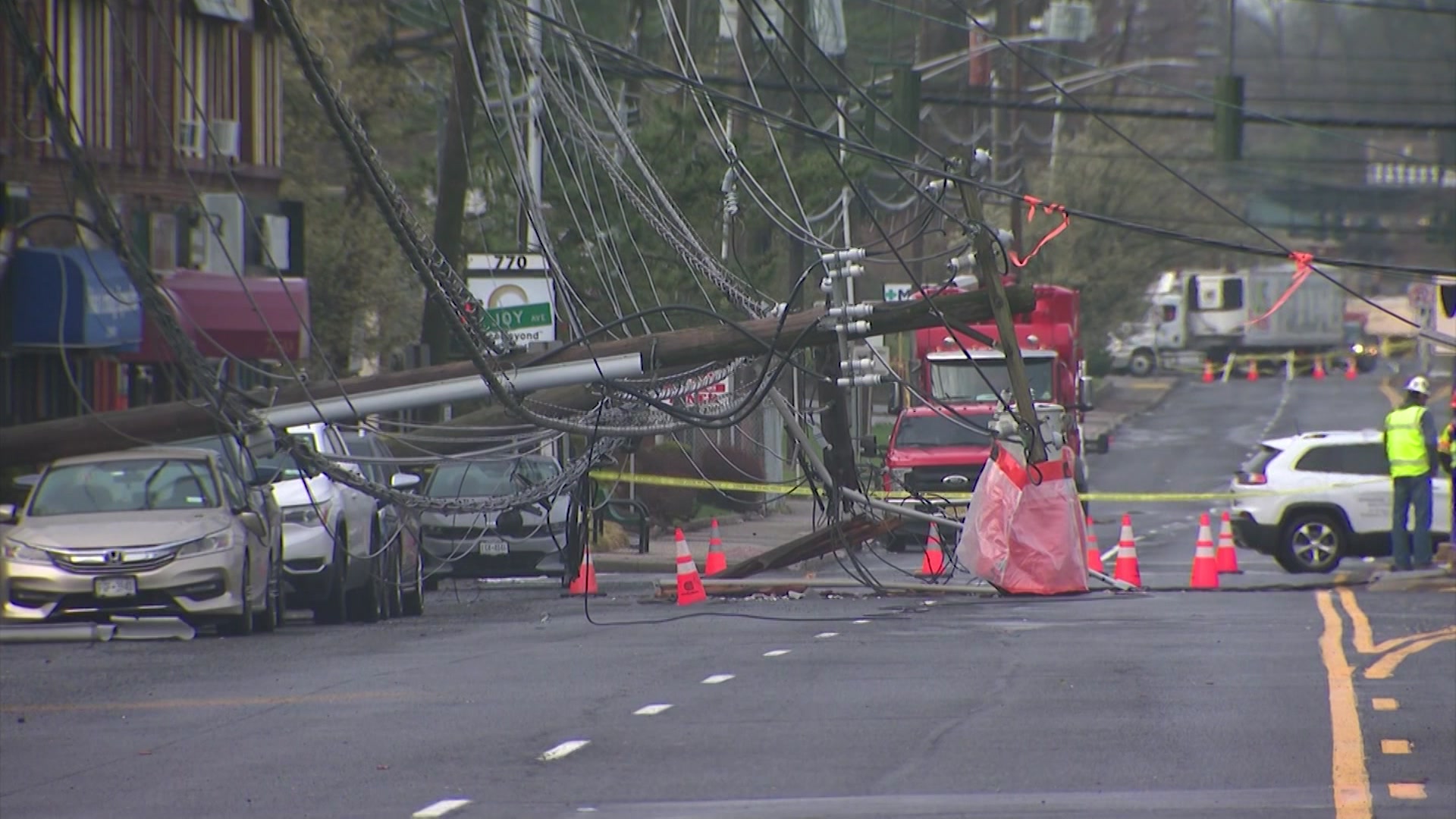 Thunderbolt 12: Downed power lines close Central Avenue in Greenburgh ...