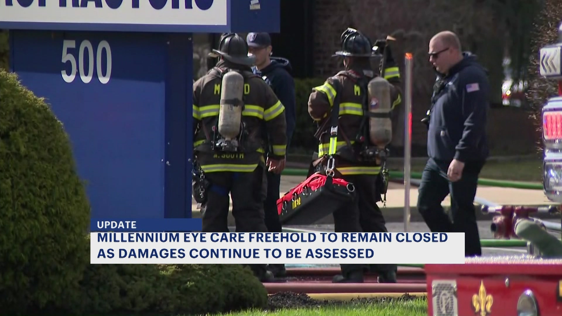 News 12 | Long Island | Freehold Eye Care Center Damaged By Fire To ...