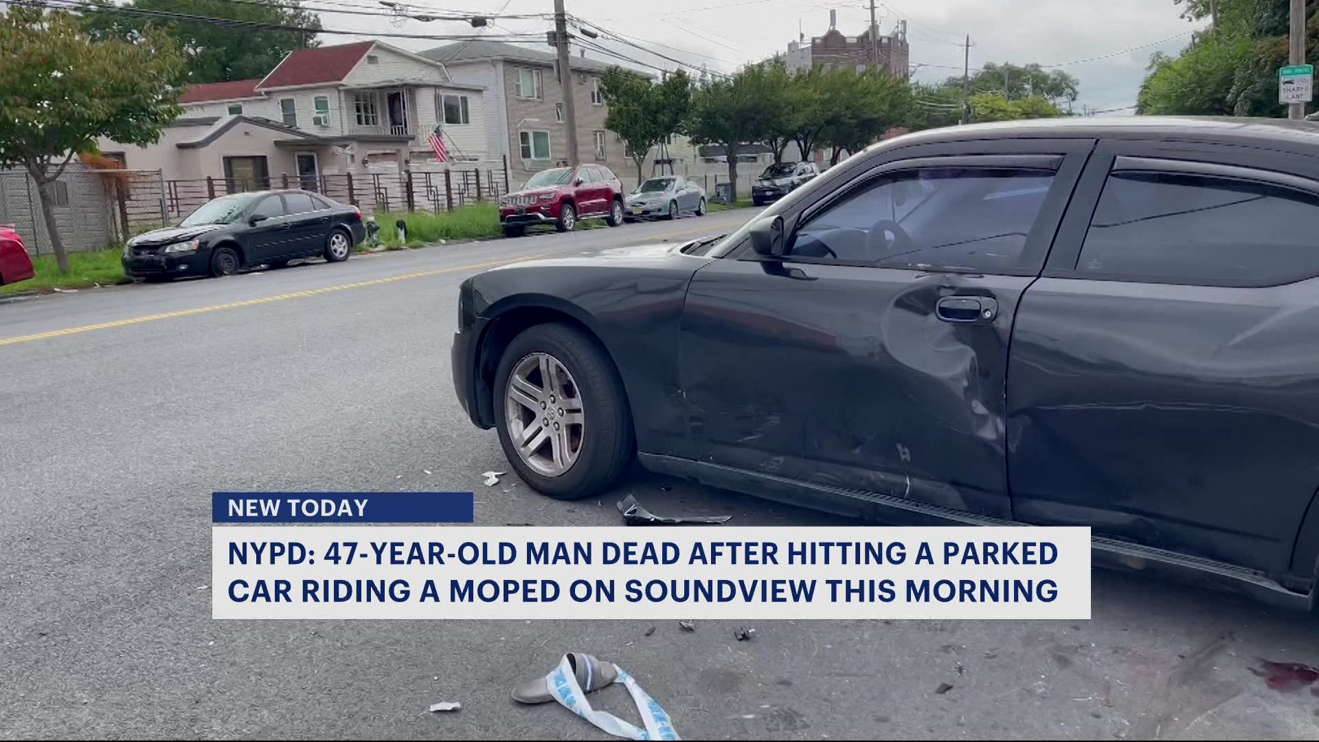 NYPD: Moped driver struck parked car near Soundview Avenue, dies at ...