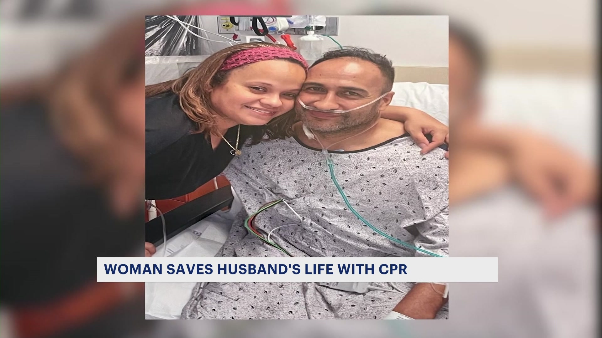 Family hero: Wife saves husband's life after he suffered cardiac arrest ...