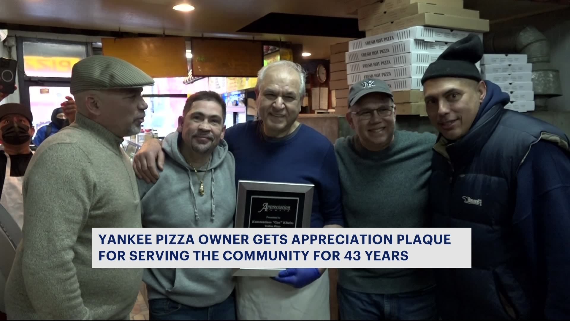 Kneaded in the community: Yankee Pizza owner awarded appreciation ...