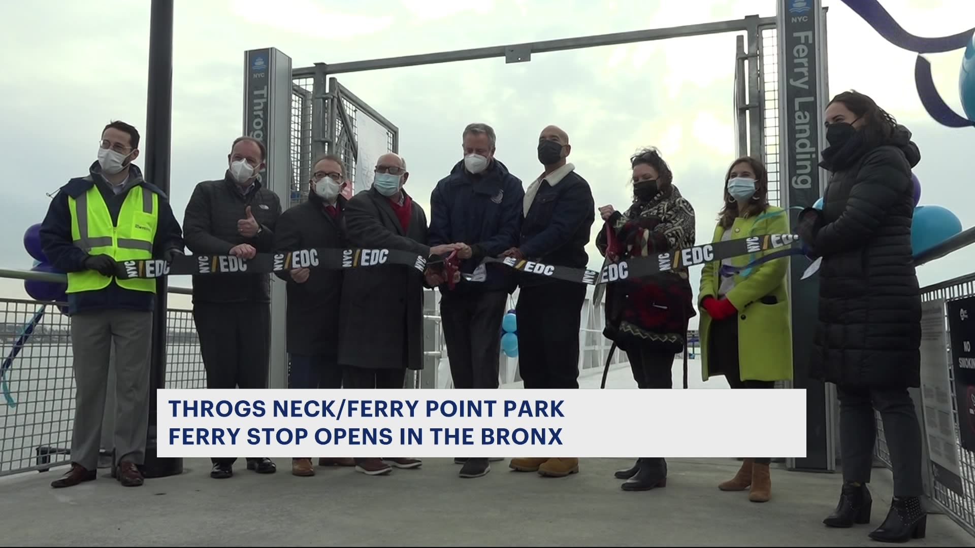 New ferry stop landing officially opens in Throgs Neck