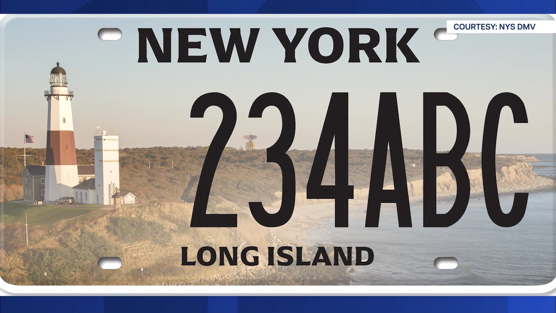Montauk Point Lighthouse license plate one of the most popular in the state