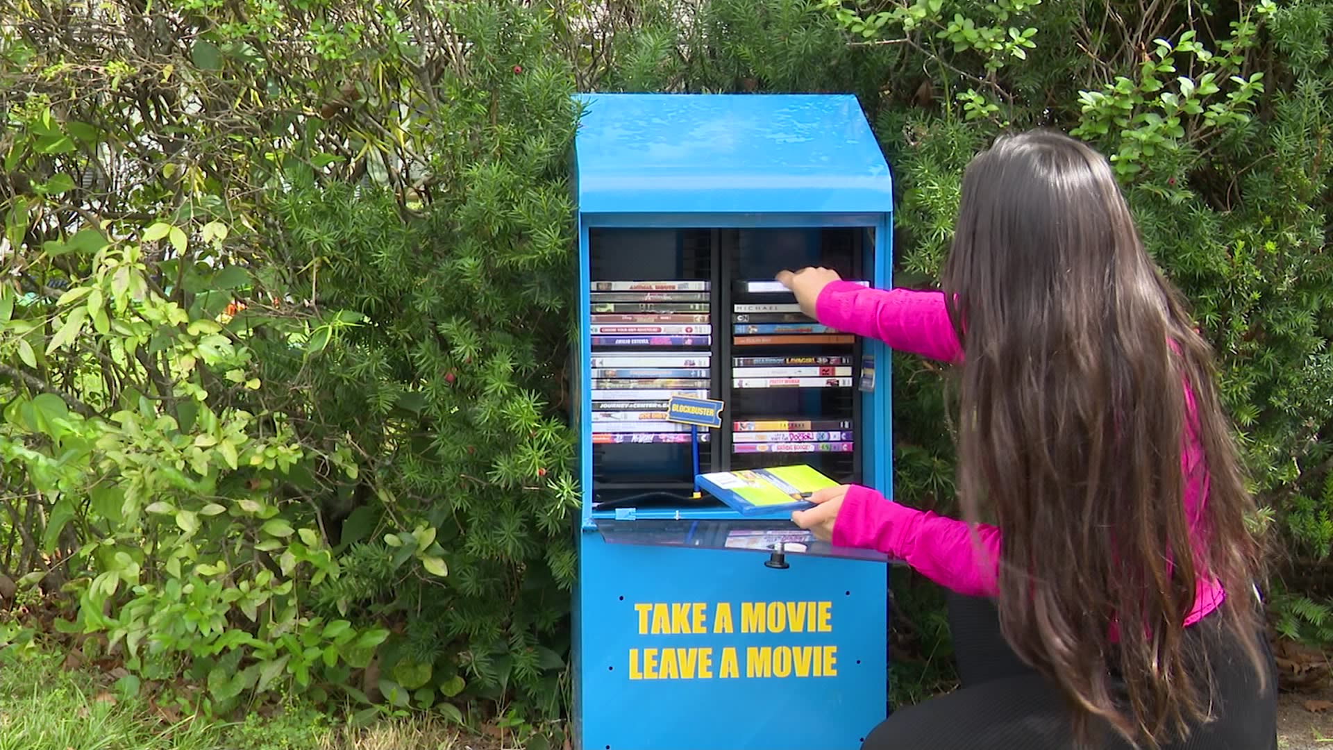2000s nostalgia: Free Blockbuster box placed in Stamford, reminiscent ...