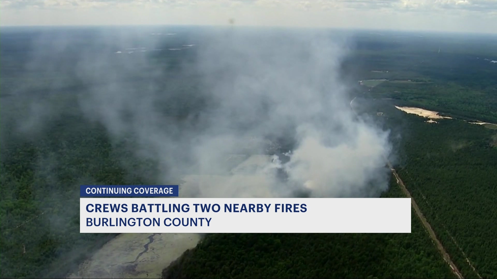 Officials: Wildfires in Burlington County approach complete containment