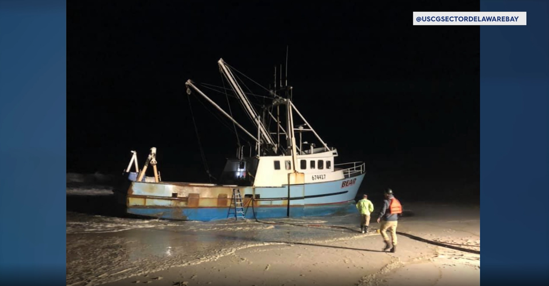 News 12 | Bronx | Coast Guard Nearly 70 Foot Boat With 3 On Board Runs ...